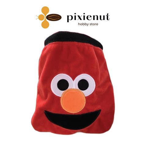 Elmo Chalk Bag For Rock Climbing Bouldering Cute Cartoon Archery Release Pouch Sesame Street