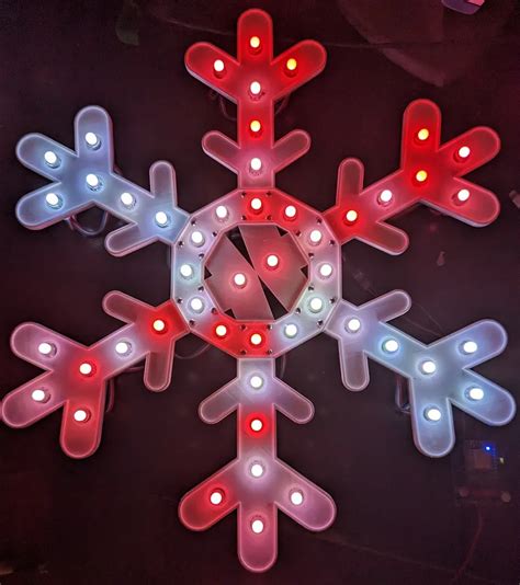 Pixel Bullet Snowflake 50 Lights By Robert Download Free Stl Model