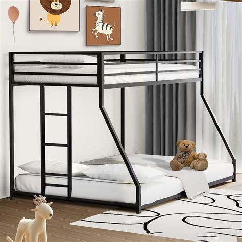 Twin Over Full Bunk Bed Lifesky Metal Bunkbeds Full