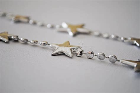 Silver Star Border Stock Image Image Of Decorative Background 45594403