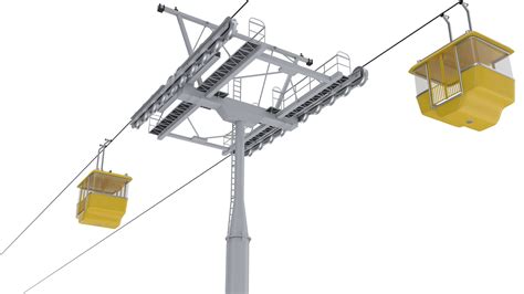 Cableway System 3d Model Turbosquid 2205636