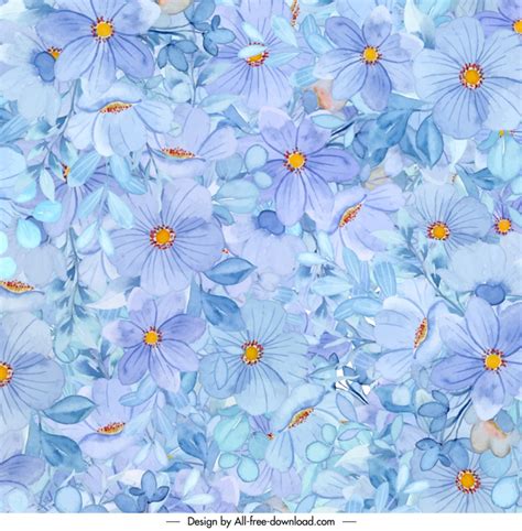Flower Pattern Template Elegant Flat Classical Ps Patterns In Pat