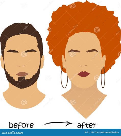 Lgbt Vector Illustration Transgender Woman Stock Vector Illustration