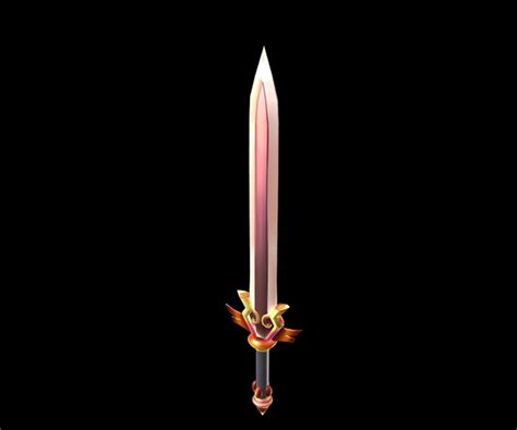 Artstation Game Character Weapons Steel Sword Game Assets