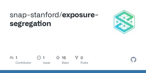 Github Snap Stanfordexposure Segregation