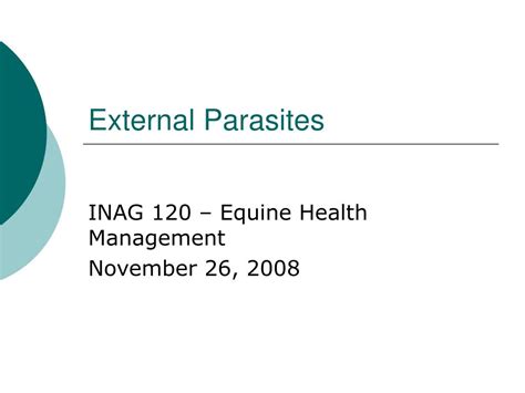 Ppt External Parasites Powerpoint Presentation Free Download Id109603