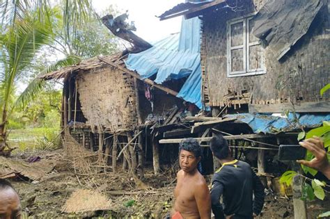 မင်းပြားမြို့နယ် ခေါင်းလောင်းချောင်းကျေးရွာကို စစ်ကောင်စီတပ်က လက်နက်က