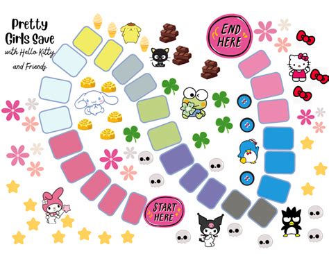 Hello Kitty And Friends Gameboard Pretty Girls Saves Ko Fi Shop