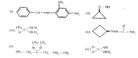 Draw The Structure Of Following Derivatives I 2 4 Dinitrophenylhyd