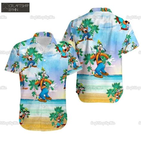 Disney Goofy Hawaiian Shirt A Goofy Movie Hawaii Button Up Shirt