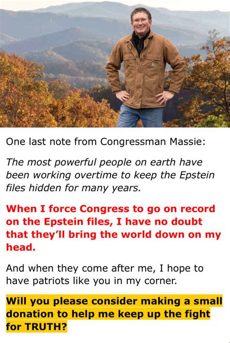 Thomas Massie Fundraises Off Trumps Epstein Cover Up Meidastouch News