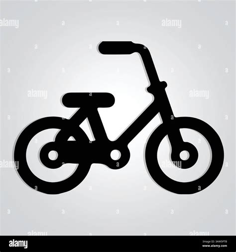 Bicycle Unique Icon And Cycle Logo With Silver Background Vector