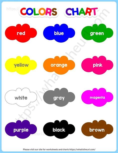 Printable Color Chart