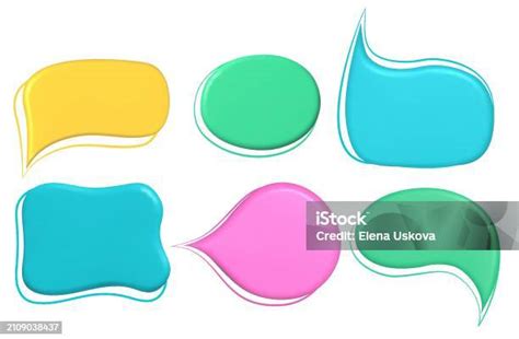 벡터 일러스트 레이 션입니다 3d 미니멀리스트 텍스트 상자 세트입니다 프레임 빈 템플릿입니다 격리된 텍스트 상자입니다 빈 말풍선 단순한 모양 팜플렛 잡지 북 코브를 위한