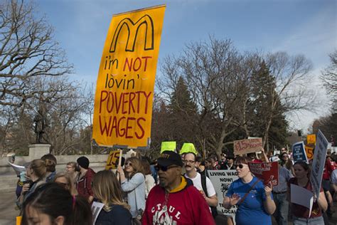 Fast Food Strike And Protest For A 15hour Minimum Wage A Flickr