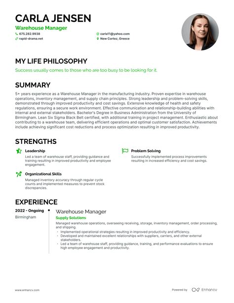 Shipping Supervisor Resume Sample