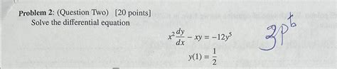 Solved Problem 2 Question Two 20 ﻿points ﻿solve The