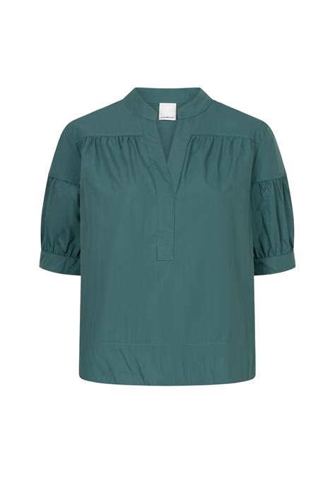 Bregje Blouse Donker Groen Purdey Mode Bv