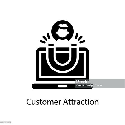 고객 매력 벡터 솔리드 아이콘 디자인 일러스트레이션 흰색 배경 Eps 10 파일에 웹 및 모바일 응용 프로그램 기호 개념에 대한 스톡 벡터 아트 및 기타 이미지 Istock