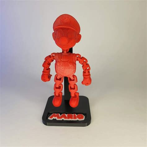 Magnetic Articulated Mario Fidget Toy Super Mario Toy Etsy