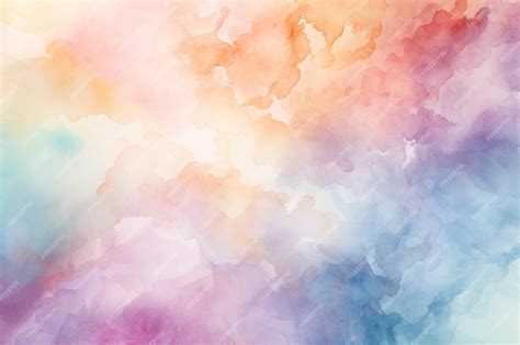 Premium Ai Image Pastel Watercolor Wash Background Design