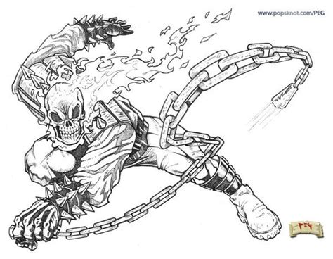 Pin On Lineart Ghost Rider