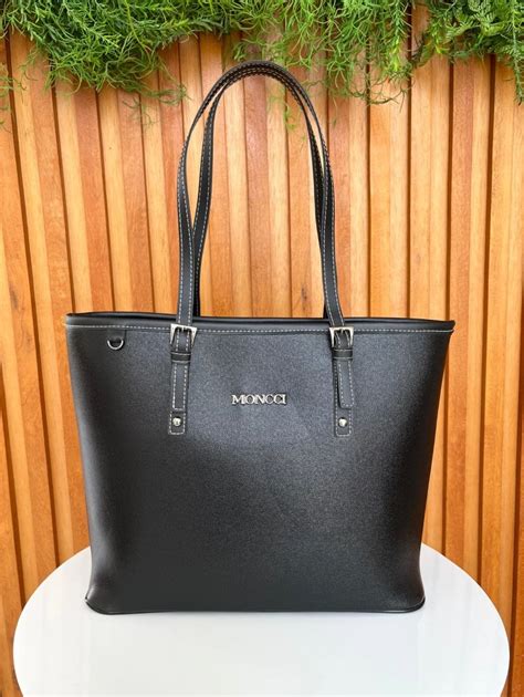 Bolsa Feminina Grande Ombro Forrada Fivela Moncci Shein Brasil