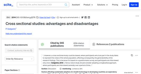 Cross Sectional Studies Advantages And Disadvantages