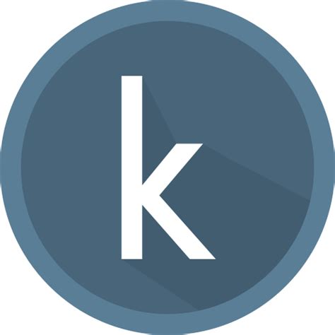 Letter K Generic Color Fill Icon