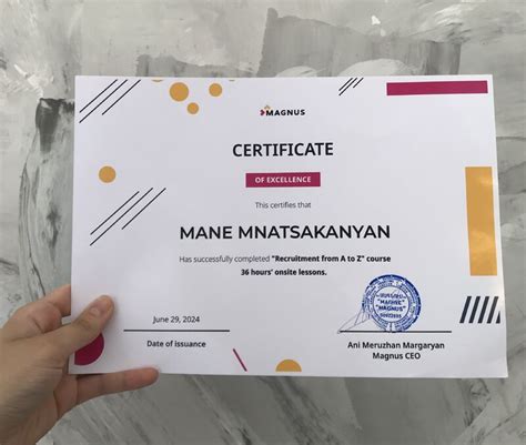 Mane Mnatsakanyan On Linkedin Today I Successfully Completed The