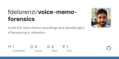 Github Fdelorenzivoice Memo Forensics Audit Ios Voice Memo