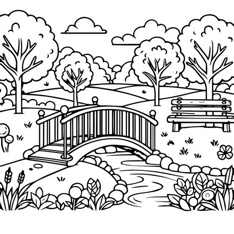 Wonderful Park Coloring Page Download Print Or Color Online For Free