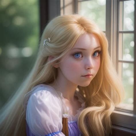Rapunzel Looking Out A Window Ai Generated Artwork Nightcafe Creator