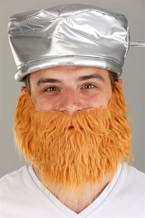 Plants Vs Zombies Adult Crazy Dave Pan And Beard Costume Kit Video Game Accessories