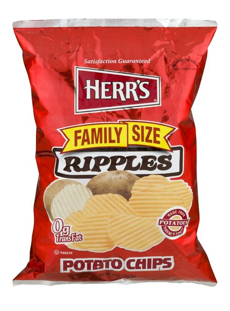 Herrs Ripple Potato Chips 14 Oz Shipt