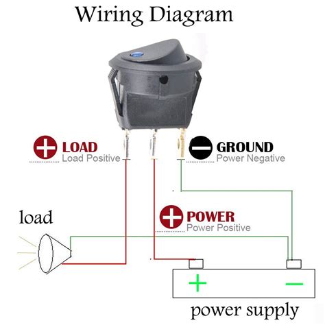 on off switch led rocker switch wiring diagrams oznium 55 off