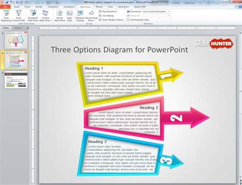 Free 3 Options Diagram For Powerpoint Presentations Created With Shapes Free 3 Options Diagram For Powerpoint Presentations Created With Shapes