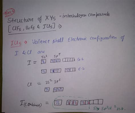 Page 11 Structure Of Xy5 Type Interhalogen Compound Chemistry Notes Teachmint