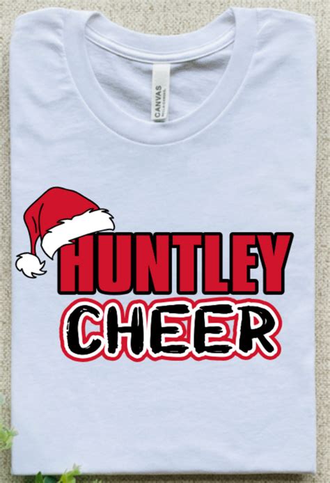 Huntley Cheer Santa Hat Design Basic Becky Tees And More