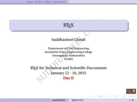 typesetting mathematics with latex day 2 ppt