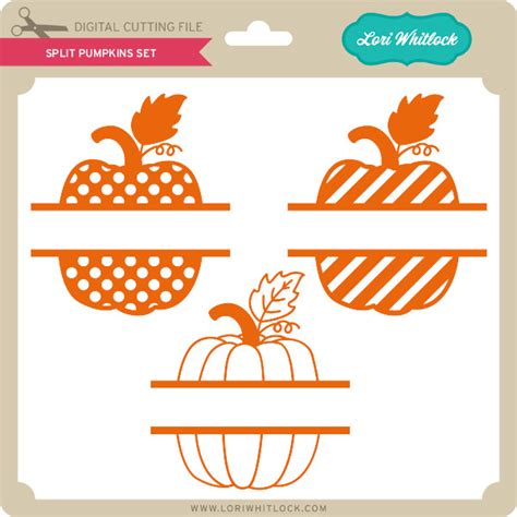 Split Pumpkins Set Lori Whitlocks Svg Shop Split Pumpkins Set Lori Whitlocks Svg Shop