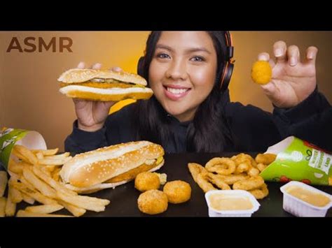 Asmr Burger King Chicken Sandwich Collab W Foodbangs Asmr No Talking