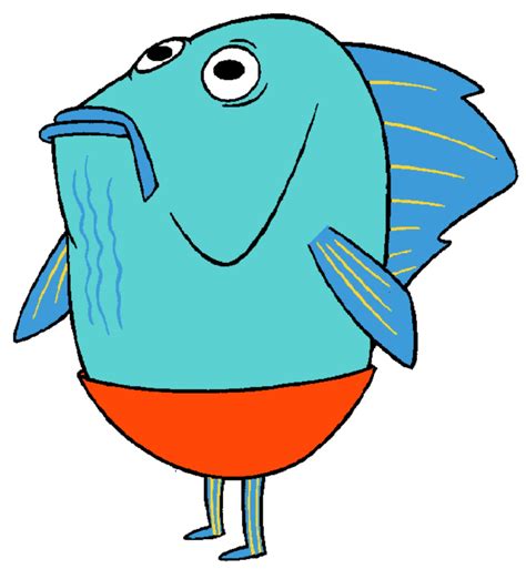 Blue Fish On Toilet Spongebob