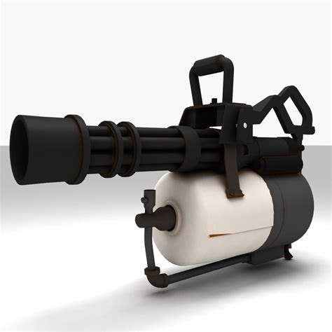 Minigun Team Fortress 2 3d Model