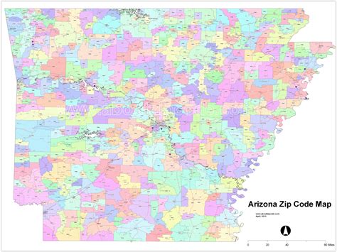 Printable Arizona Zip Code Map Printable Yearly Calendar