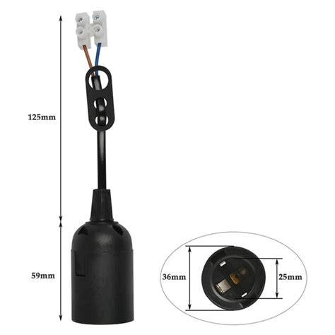 Suport Bec Soclu E27 10 Buc Plastic Negru Emagro