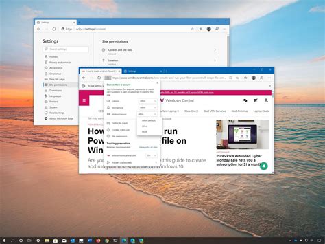How To Manage Site Permissions On The New Microsoft Edge Windows Central