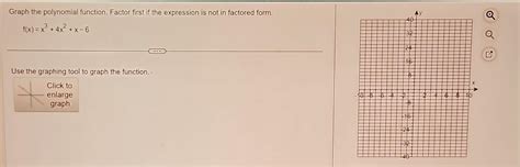 Solved Graph The Polynomial Function Factor First If The