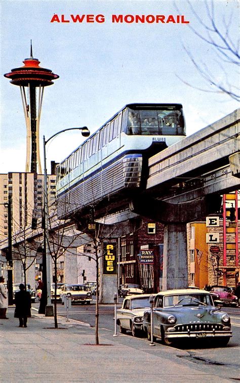 Vintage Seattle Alweg Seattle Center Monorail By Yesterdays Paper On