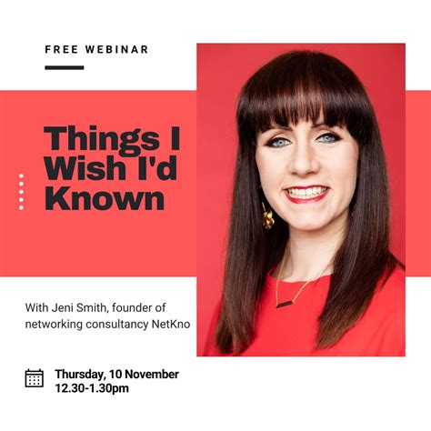 Jeni Smith On Linkedin What Are The Things You Wish Youd Known When You First Started Out In